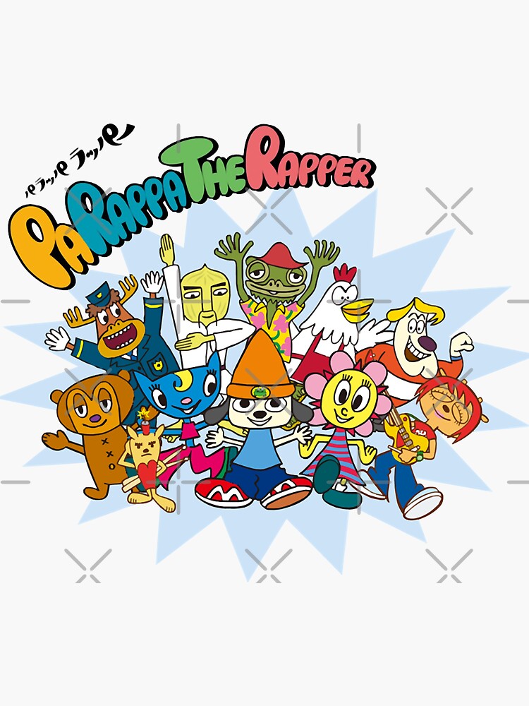"Japanese Parappa the Rapper classic design" Sticker for Sale by ...