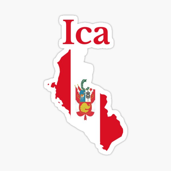 " Ica Department Map Design, Peru" Sticker for Sale by marosharaf ...