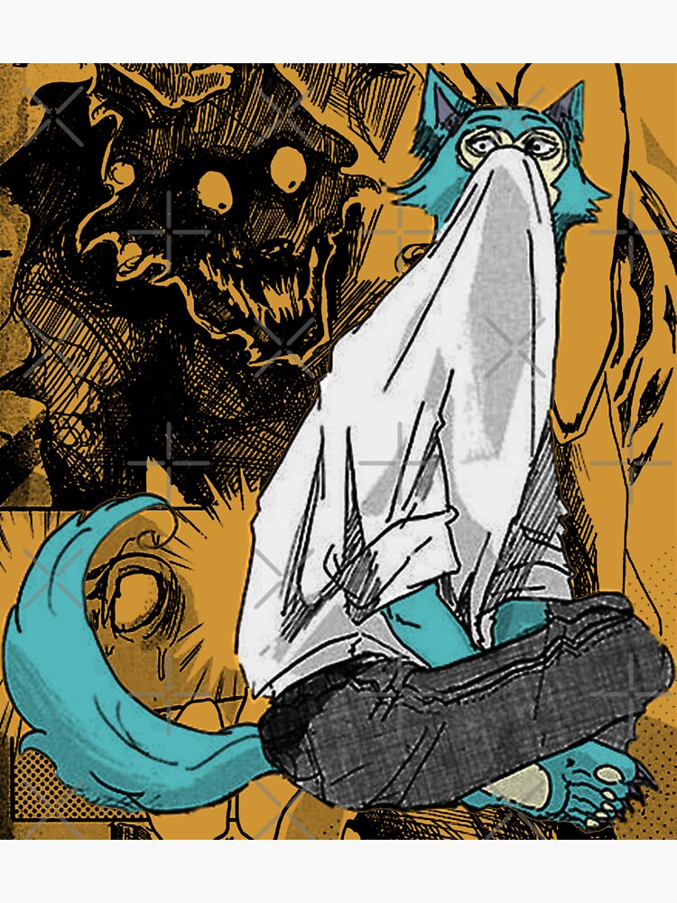 "beastars legoshi fanart farbige Comic-Manga-Panels" Sticker von ...