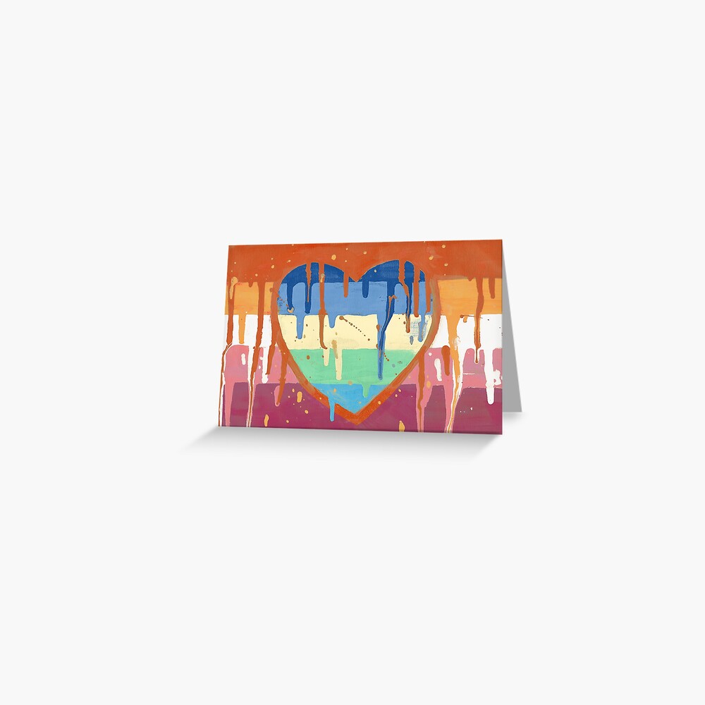"Lesbian & Soft Butch: Painted Pride Flag" Greeting Card by Lewin-Wild ...