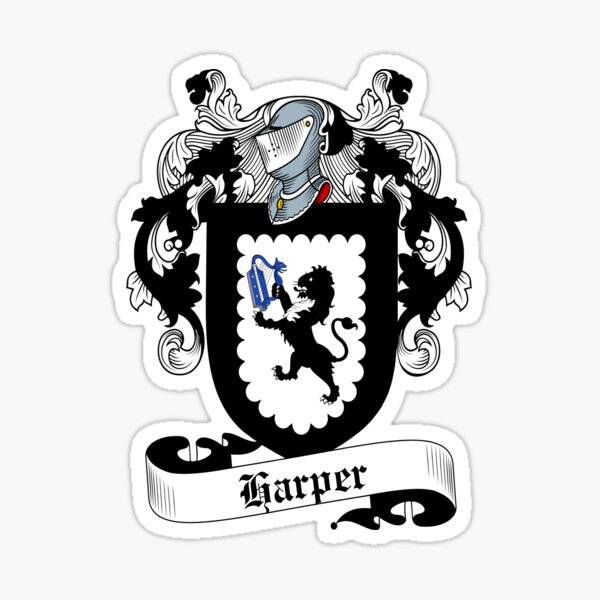 "Harper " Sticker for Sale by HaroldHeraldry | Redbubble