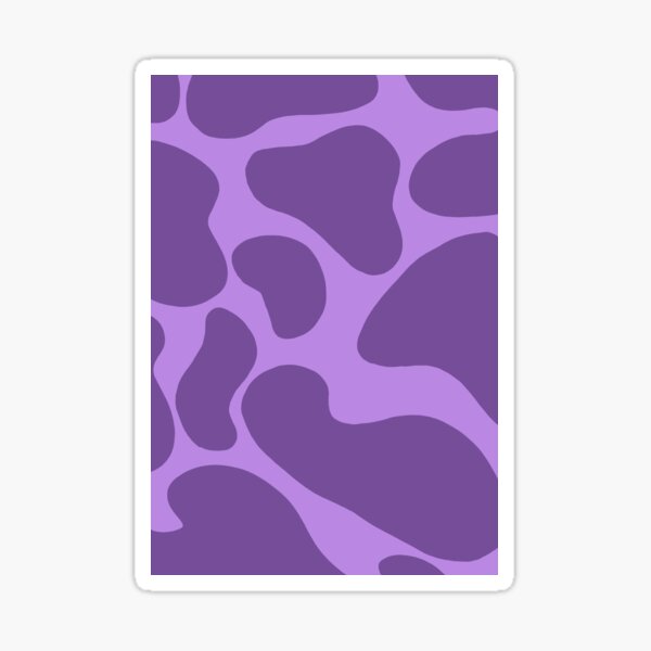 "purple cow pattern" Sticker by Sim-Simi | Redbubble