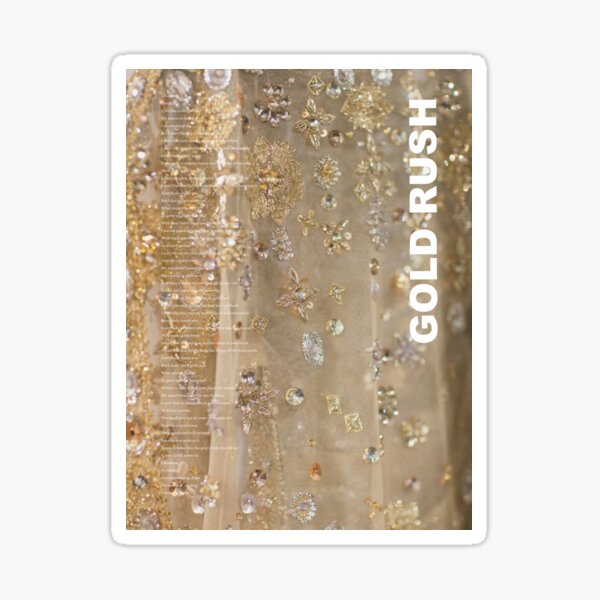 "Gold Rush Taylor Swift Poster" Sticker by MaddieGuyton | Redbubble