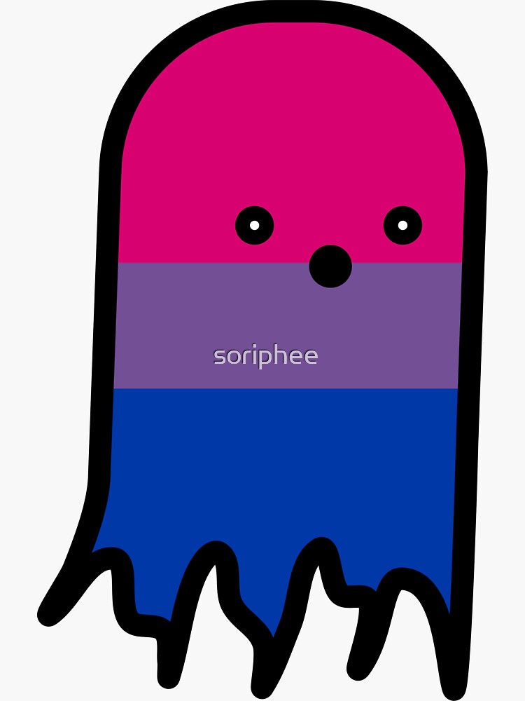 "bi ghost" Sticker for Sale by soriphee | Redbubble
