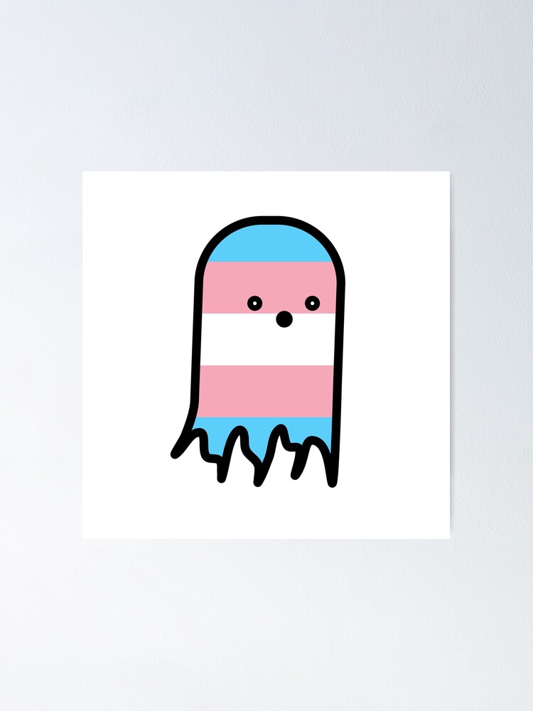 "trans ghost" Poster for Sale by soriphee | Redbubble