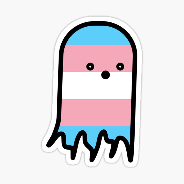 "trans ghost" Sticker for Sale by soriphee | Redbubble