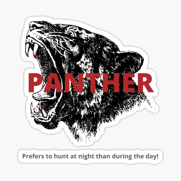 "Panther" Sticker for Sale by Shining321 | Redbubble