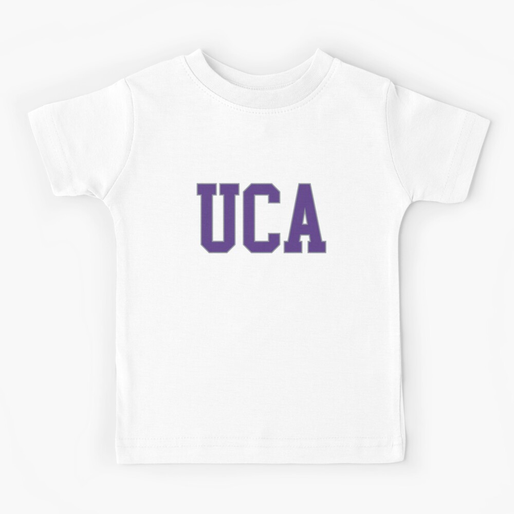 "uca - college font" Kids T-Shirt for Sale by scollegestuff | Redbubble