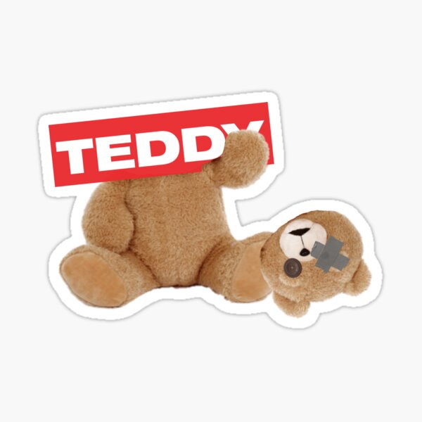 "Torn teddy " Sticker by KwaKDesigns | Redbubble