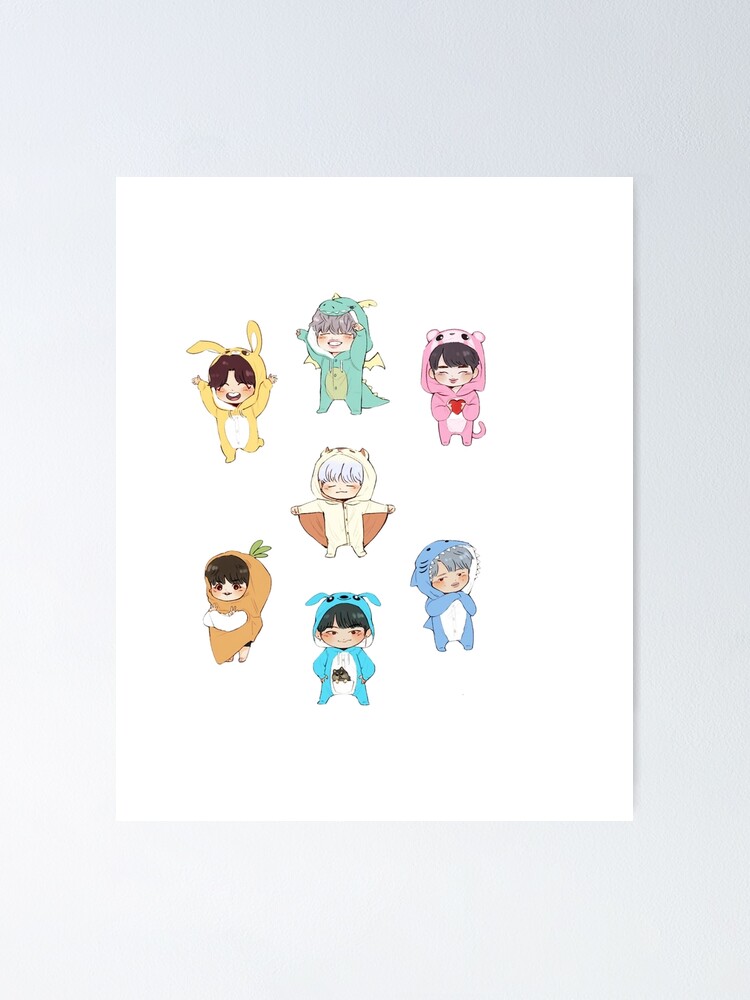 "~ BTS 4th Muster Stickers! ~ Sticker" Poster by NinoArmyBts | Redbubble