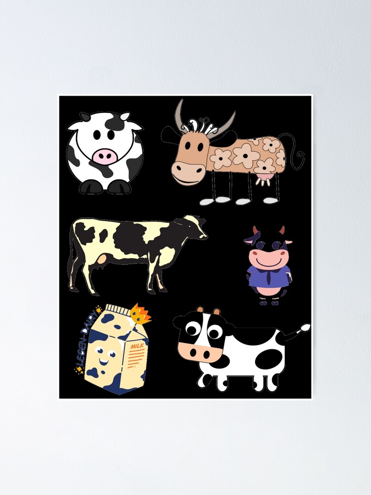 " Do Not Pet The Fluffy Cows Funny Fluffy Cows Quotes" Poster for Sale ...