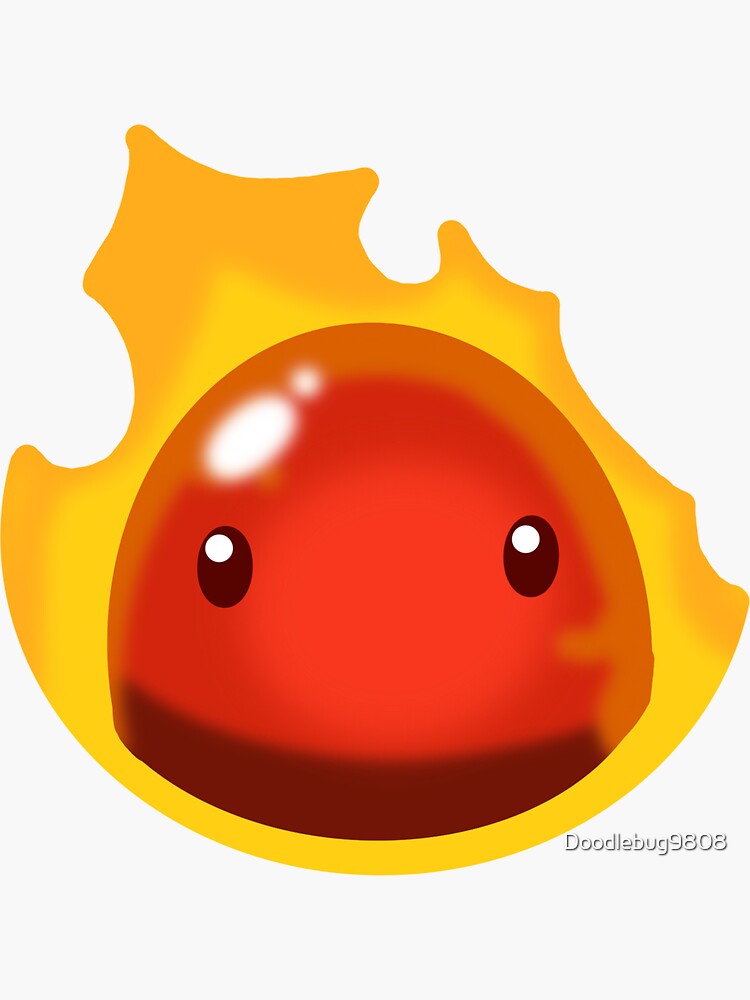 "Slime Rancher: Fire Slime" Sticker for Sale by Doodlebug9808 | Redbubble
