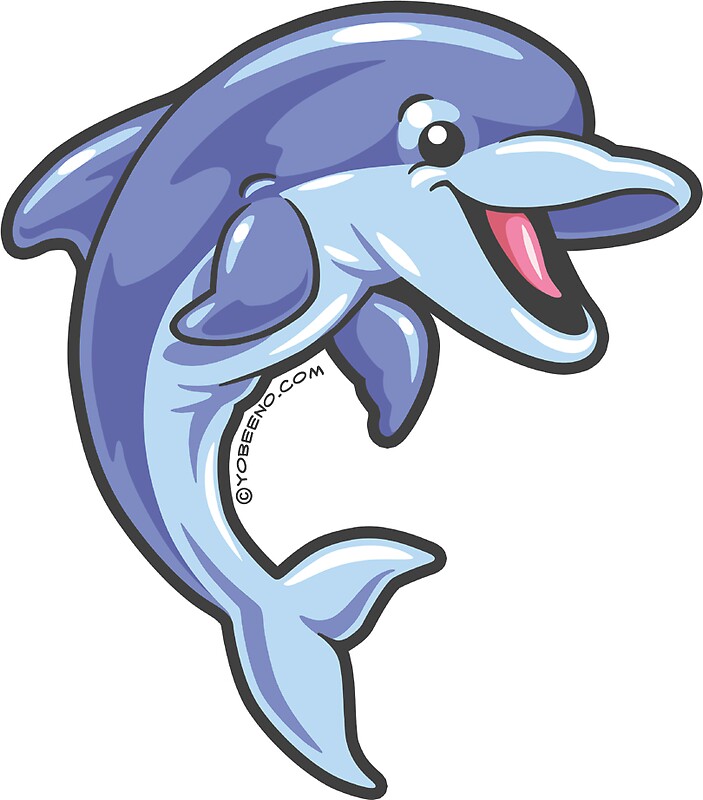 "Dolphin" Stickers by yobeeno | Redbubble