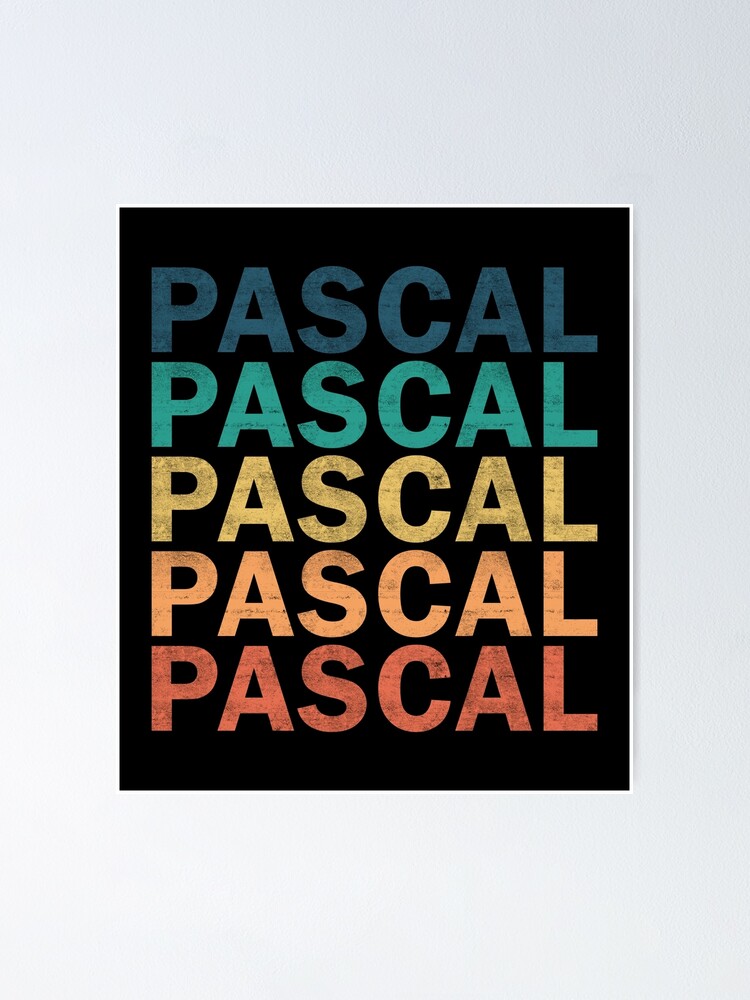 Póster «Camiseta con nombre de Pascal - Camiseta de artículo de regalo ...