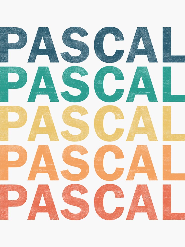 Pegatina «Camiseta con nombre de Pascal - Camiseta de artículo de ...