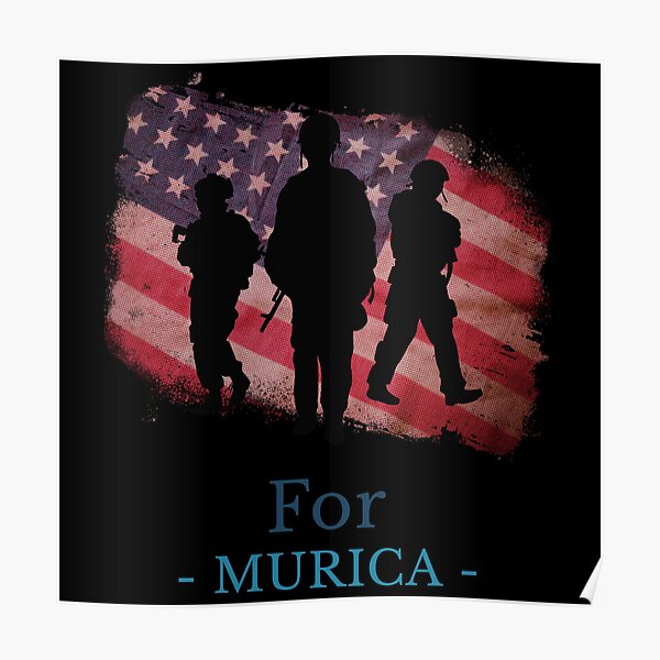 "For MURICA -- star spangled banner" Poster by glitchman2 | Redbubble