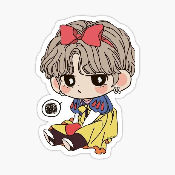 "Bts v" Sticker by lovelyspace | Redbubble