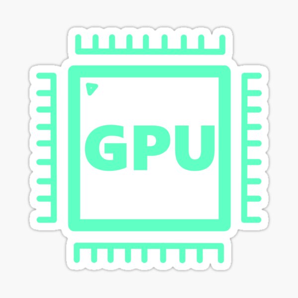 "GPU" Sticker for Sale by Fashionya | Redbubble