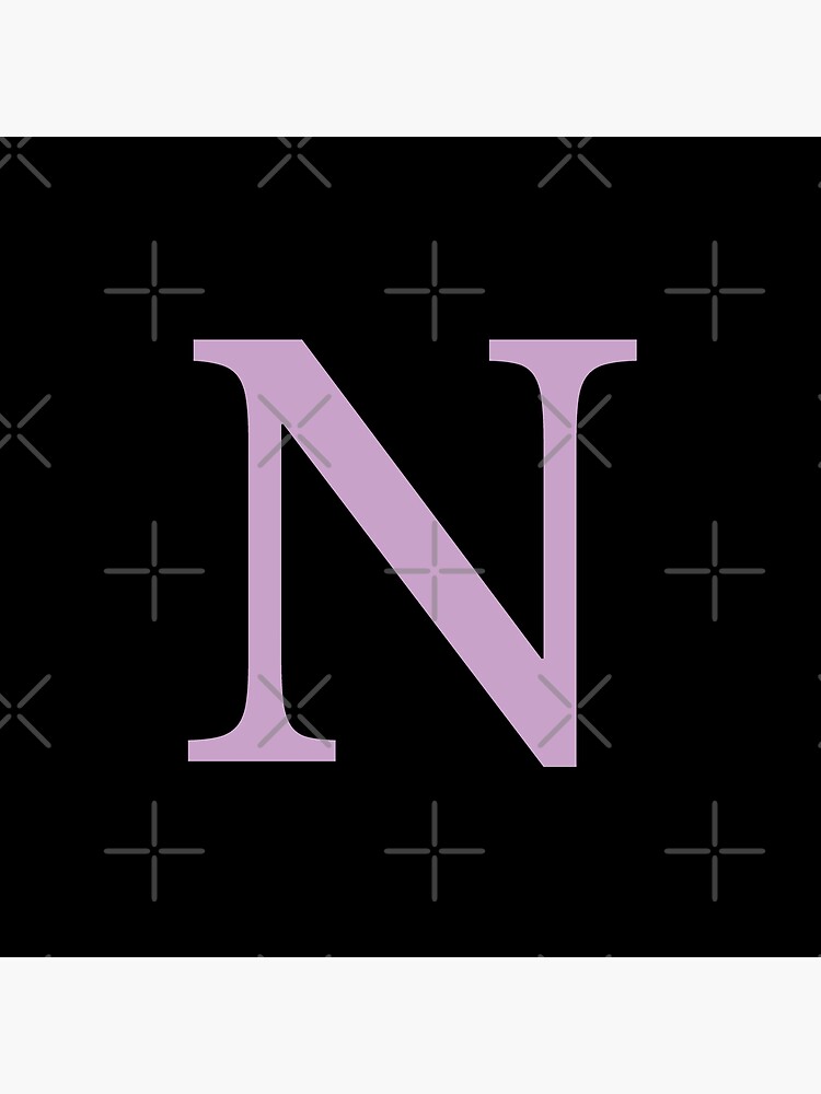 "Letter N - Lilac Purple Color" Poster for Sale by FunStudio | Redbubble
