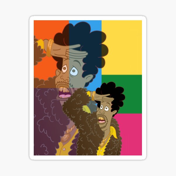 "Jerome's in da houuuse" Sticker for Sale by Established1990 | Redbubble