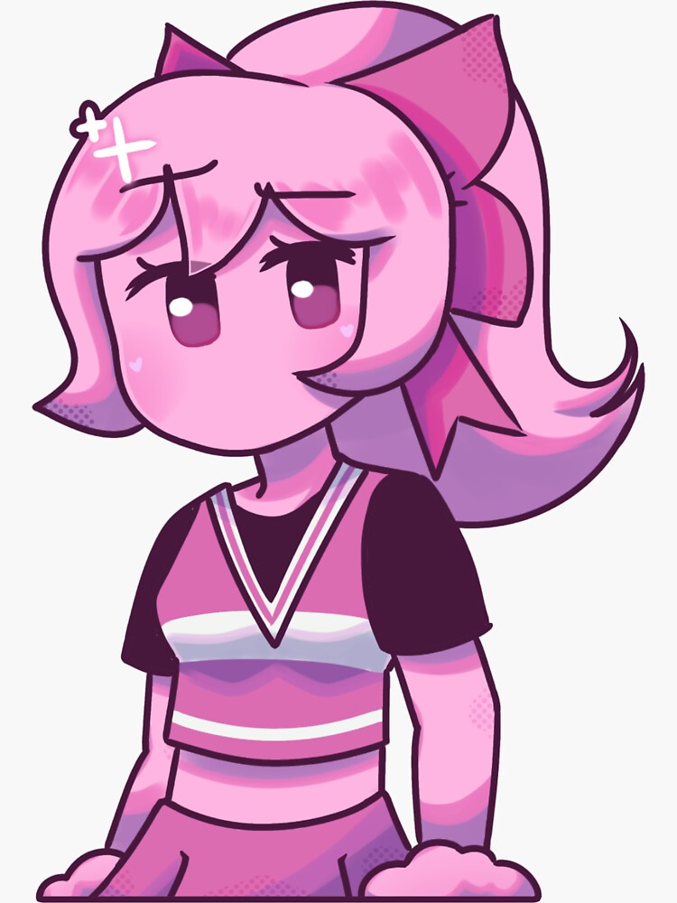 "Monika Sticker " Sticker for Sale by KitunShop | Redbubble