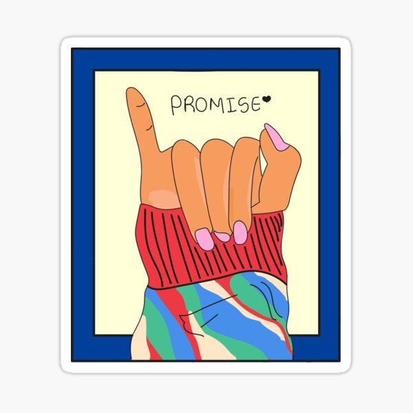 "Pinky Promise " Sticker for Sale by NuttyLunatic | Redbubble