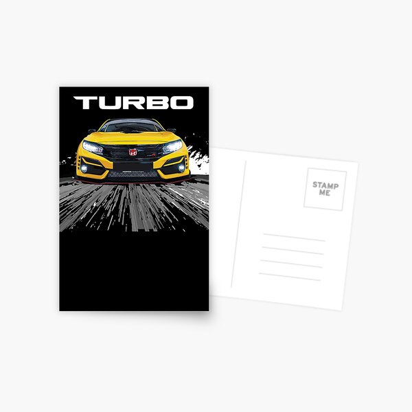 "Turbo JDM Spoon FK8 Hatch anime style" Postcard for Sale by ...