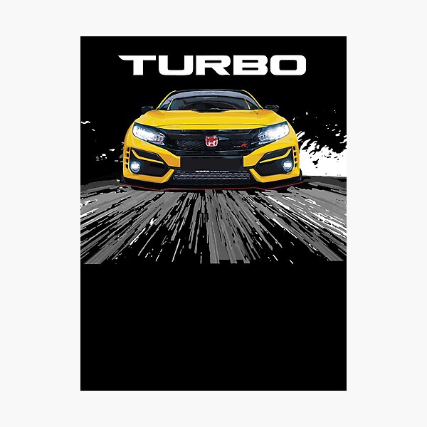 "Turbo JDM Spoon FK8 Hatch anime style" Photographic Print for Sale by ...