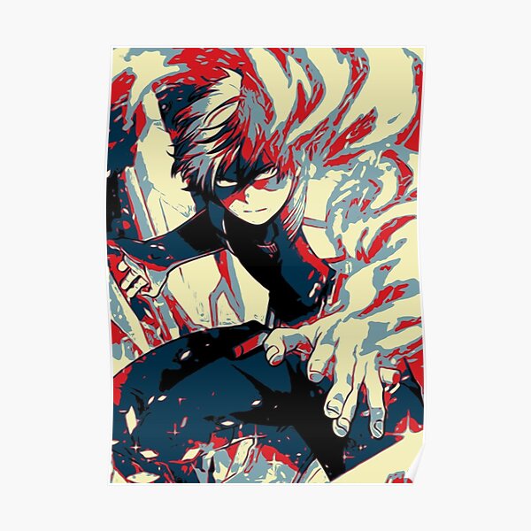 "Shoto Todoroki" Poster for Sale by MelissaFresher | Redbubble
