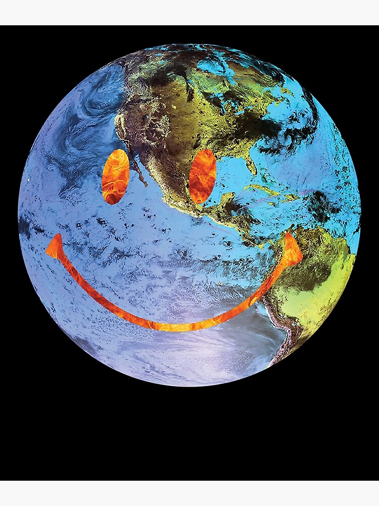 "Travis Scott Astroworld Globe Smiley Sticker" Poster for Sale by ...