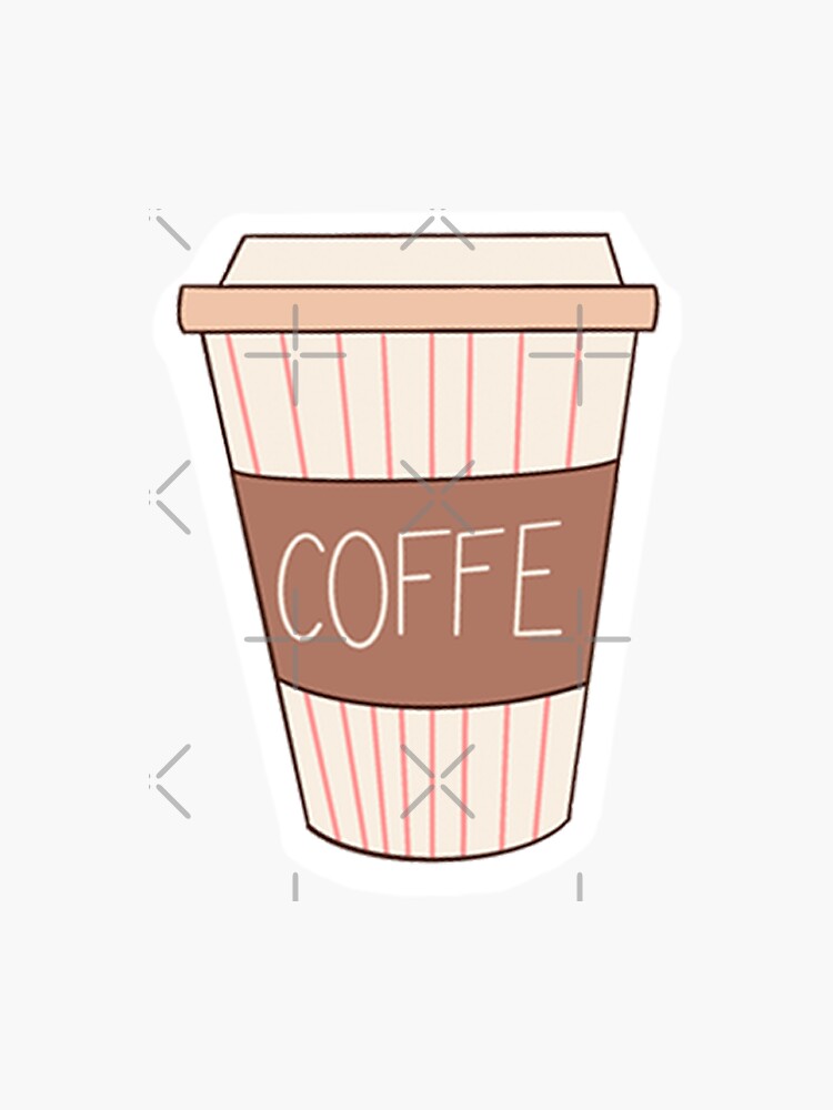 "COFFEE LATTE" Sticker for Sale by RetroPlaceee | Redbubble