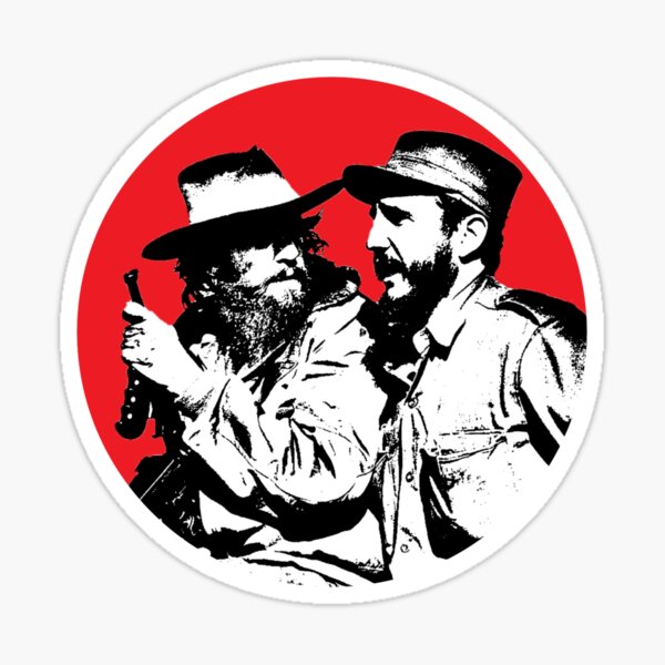 "Camilo Cienfuegos and Fidel Castro" Sticker for Sale by KJCasey1982 ...