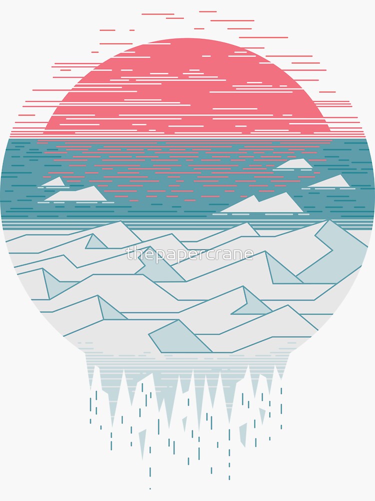 "The Great Thaw" Sticker for Sale by thepapercrane | Redbubble