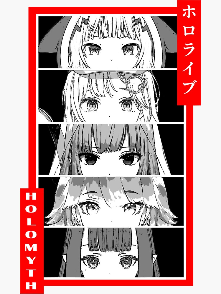 "Hololive EN Holomyth" Sticker for Sale by buffysixta652 | Redbubble