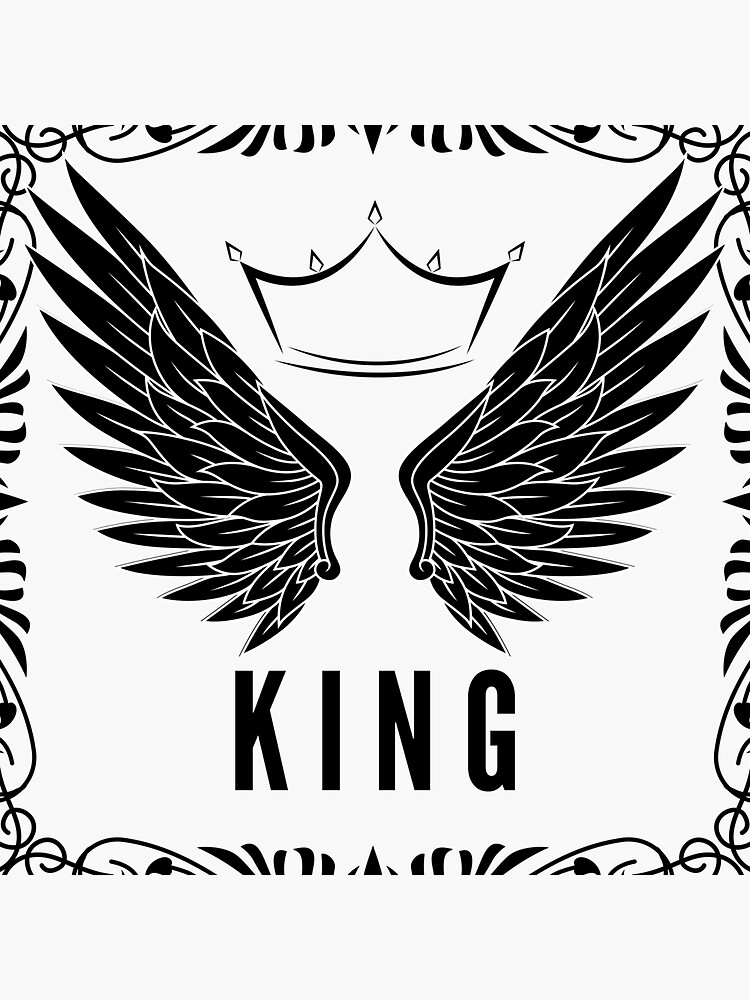 "King Design" Sticker for Sale by LapuniStore | Redbubble