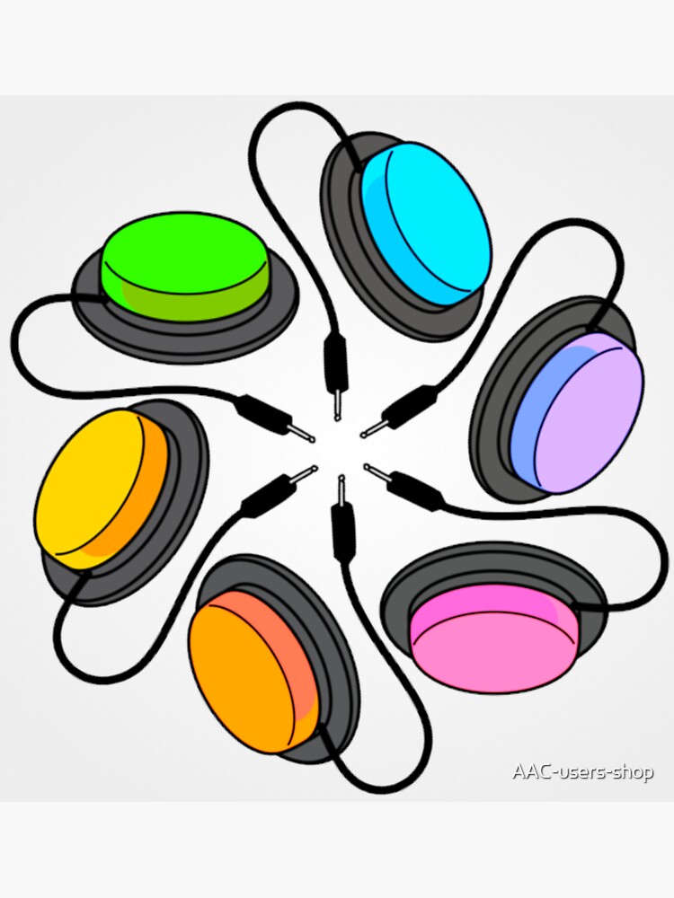 "AAC art switch flower" Sticker for Sale by AAC-users-shop | Redbubble