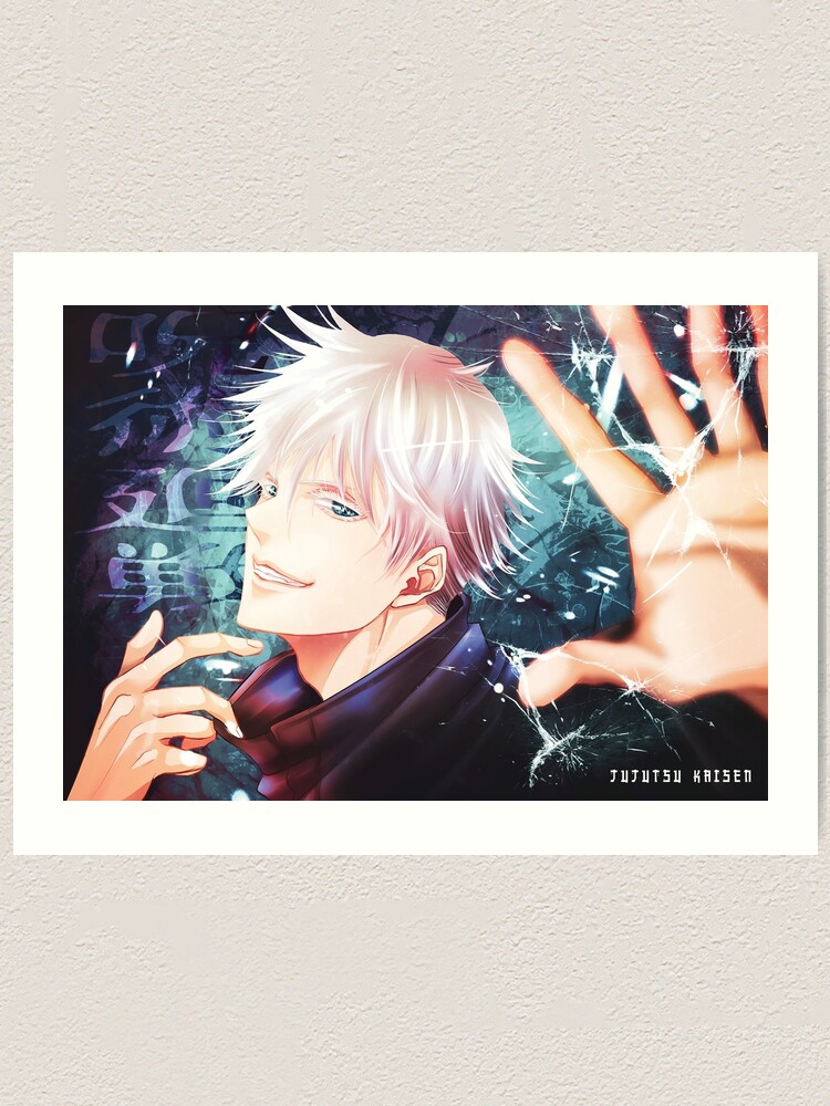 "Anime Satoru Gojo Horizontal Fan Art, Jujutsu Kaisen Fan Art Poster ...