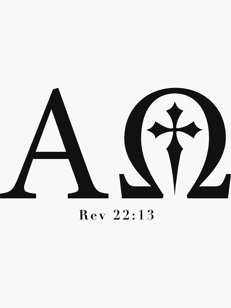 "Alpha and the Omega" Sticker for Sale by icdeadpixels | Redbubble