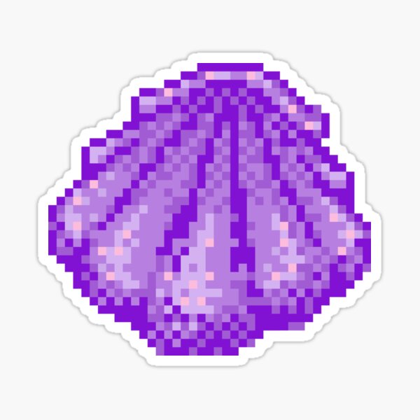"Pixel Art Cute Seashell" Sticker for Sale by TakoyakiTech | Redbubble