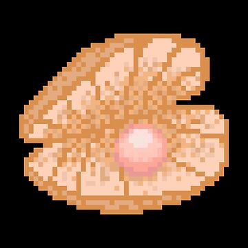 "Pixel Art Cute Seashell" Sticker for Sale by TakoyakiTech | Redbubble