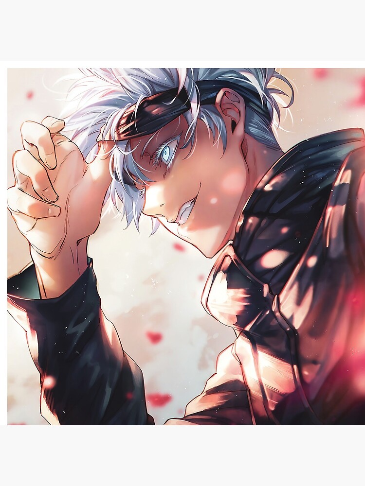 "Anime Satoru Gojo Horizontal Fan Art, Jujutsu Kaisen Fan Art Poster ...