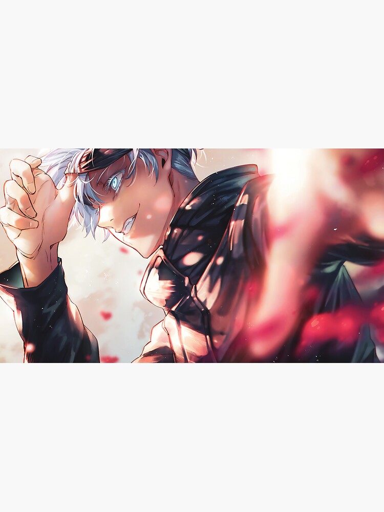 "Anime Satoru Gojo Horizontal Fan Art, Jujutsu Kaisen Fan Art Poster ...
