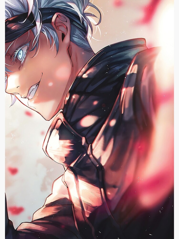 "Anime Satoru Gojo Horizontal Fan Art, Jujutsu Kaisen Fan Art Poster ...