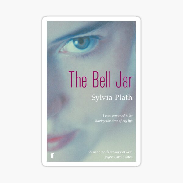 "the bell jar - sylvia plath book cover" Sticker for Sale by ...