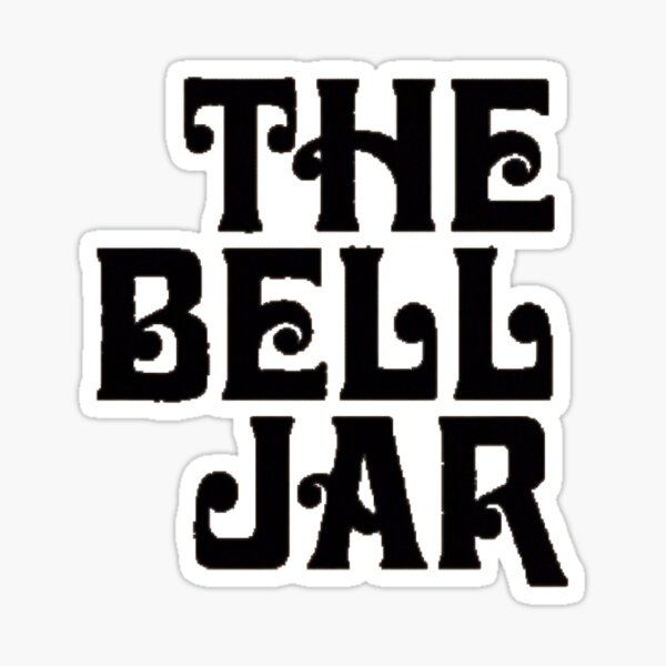 "the bell jar - sylvia plath lettering" Sticker for Sale by ...