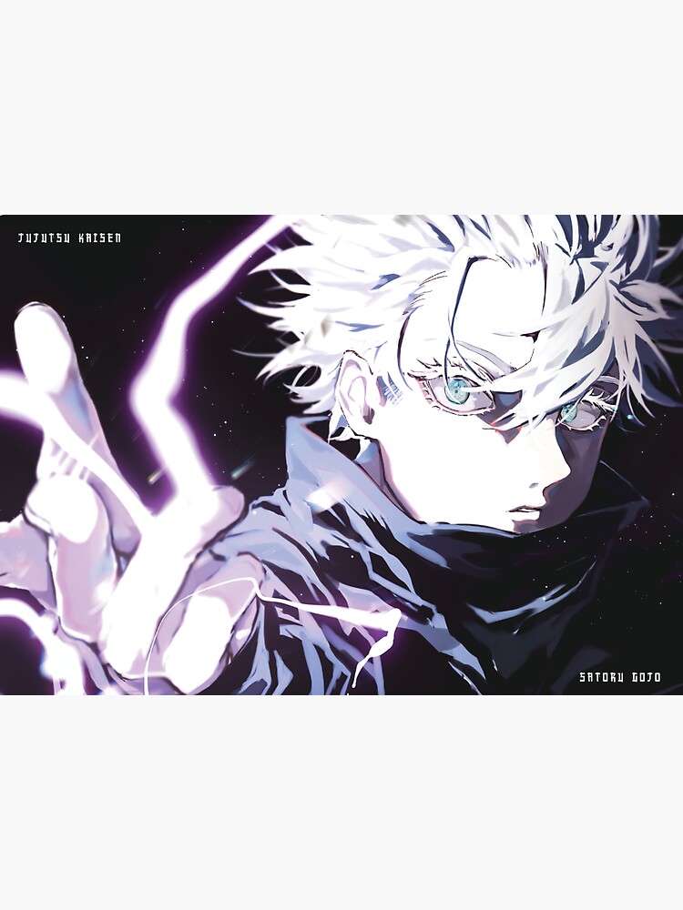 "Anime Satoru Gojo Horizontal Fan Art, Jujutsu Kaisen Fan Art Poster ...