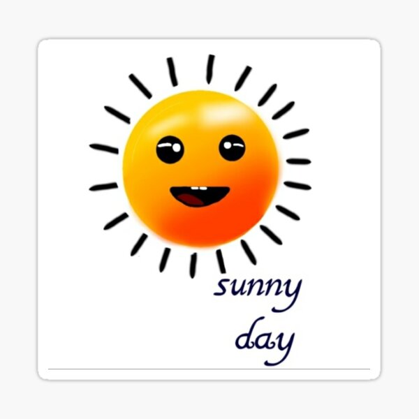 "Sunny day sticker" Sticker for Sale by Raimascreation | Redbubble