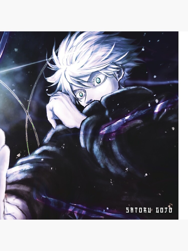 "Anime Satoru Gojo Horizontal Fan Art, Jujutsu Kaisen Fan Art Poster ...