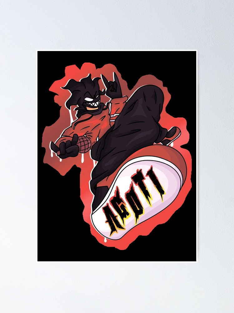 "FNF AGOTI Grafiiti dynamic pose" Poster for Sale by Ruvolchik | Redbubble