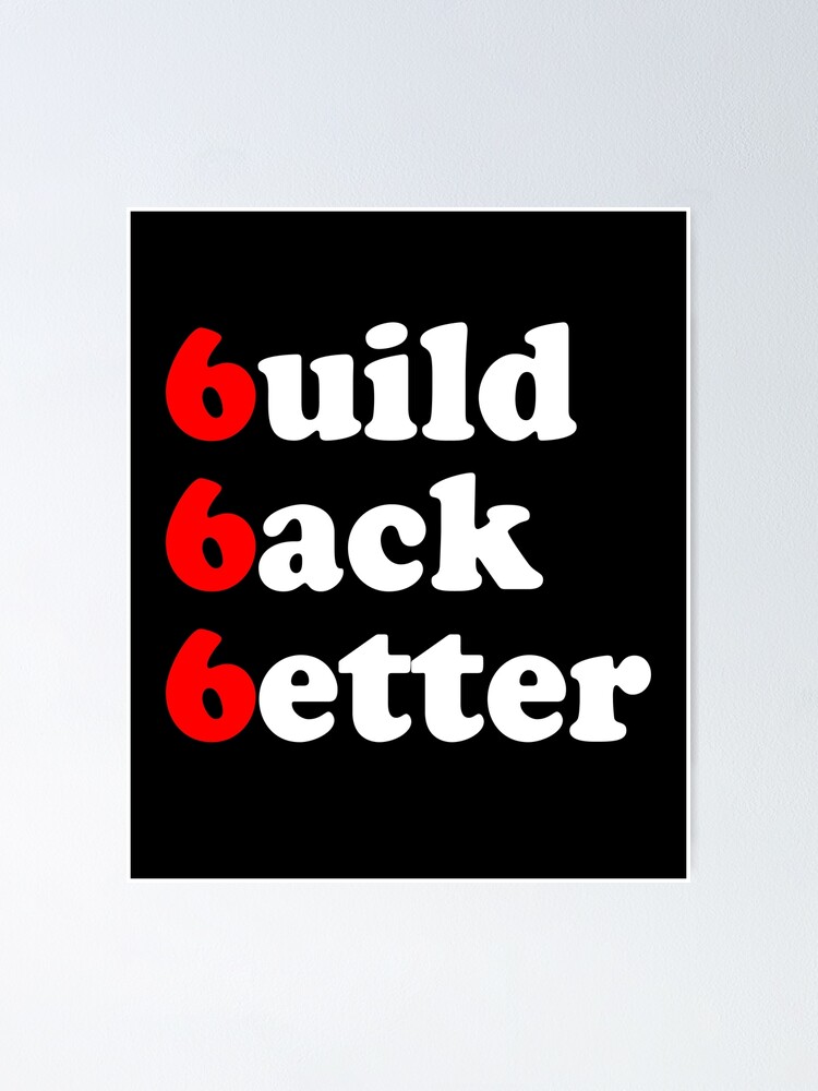 "Build Back Better 666 Orwellian Dystopia 1984 NWO Conspiracy" Poster ...